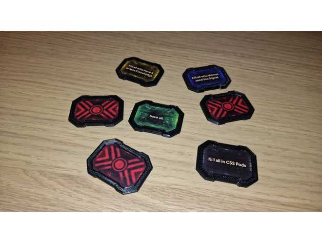 Free 3D file Nemesis Lockdown Contingency token shield・3D print design ...