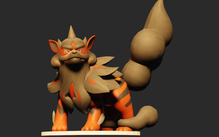 Free STL file Hisuian Arcanine (Pokemon) 🐉・3D print design to download ...