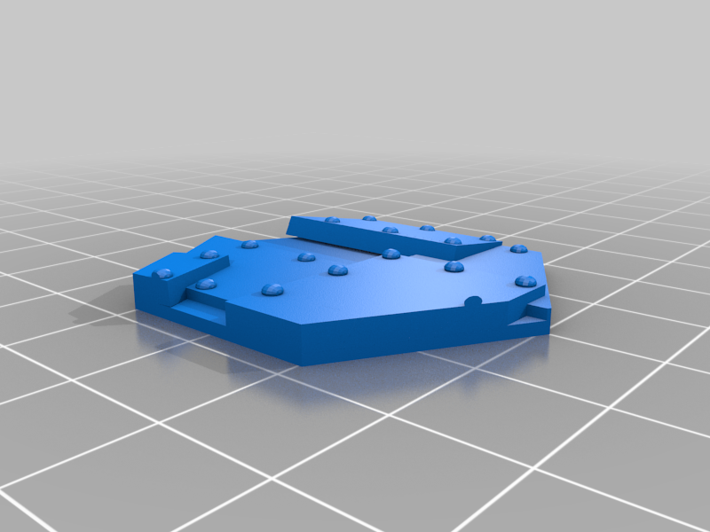 Fichier 3D gratuit Carreaux en métal RPG Mag Hex Steam Punk Repeating Pattern 😤・Objet pour ...