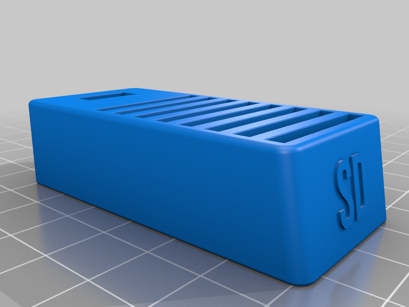 Free 3D file SD Card Holder | SD Rack・Model to download and 3D print・Cults