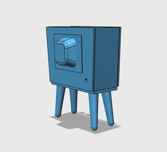 Free 3D file Miniature retro TV・Object to download and to 3D print・Cults