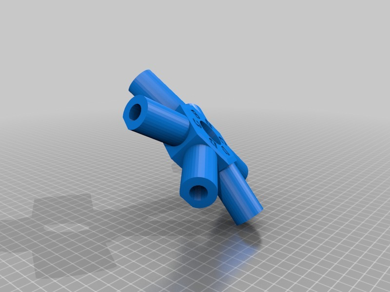 Free 3D file Geodesic Dome 5V Connector for 1" PVC pipe・3D print object ...