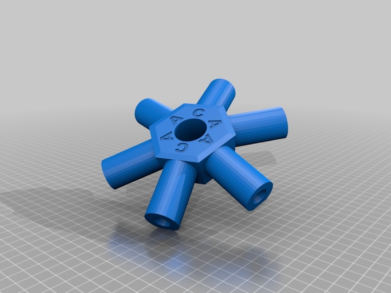 Free 3D file Geodesic Dome 4V Connector for 1" PVC pipe・Template to ...