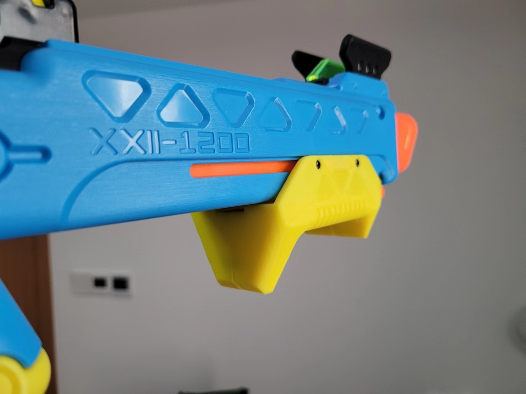 Free 3D file Nerf Rival XXII-1200 Pathfinder Pump Grip・3D print design ...