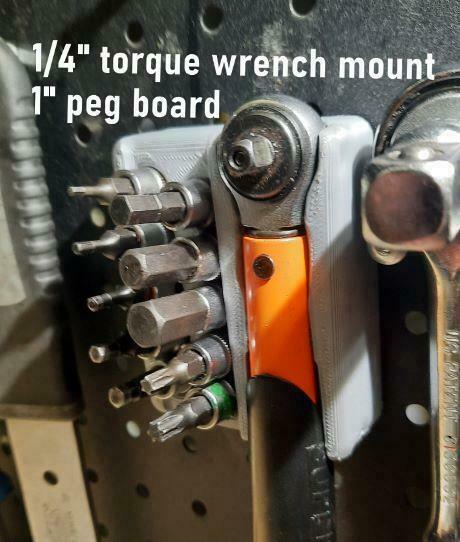 Free 3D file Torque wrench mount for pegboard 1" spaced・Object to ...