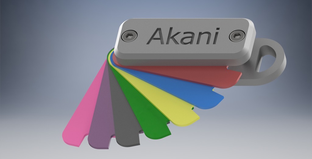 Free 3D file Small keychain color swatch・3D printing design to download ...