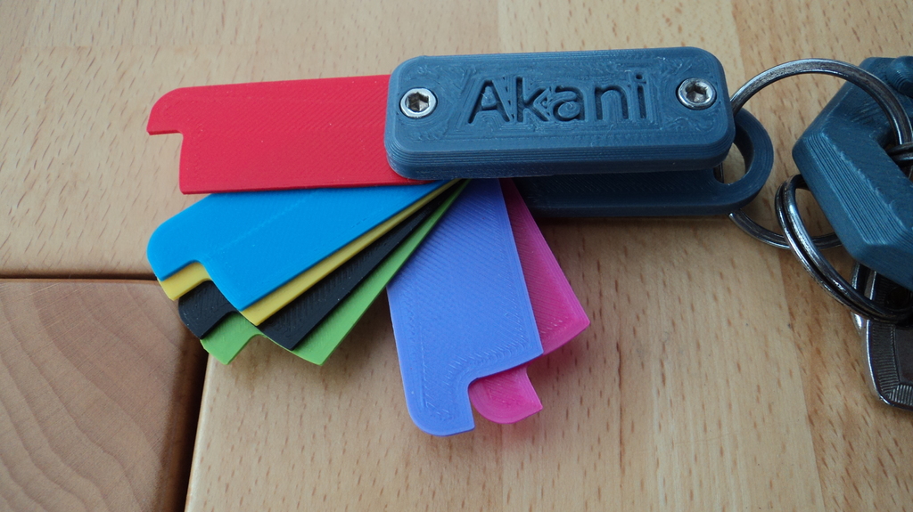 Free 3D file Small keychain color swatch・3D printing design to download ...