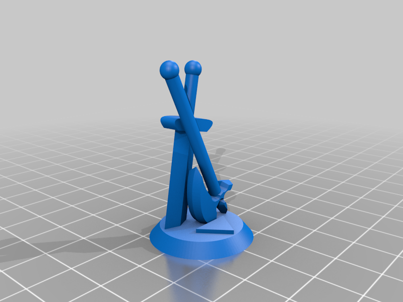 Free 3D file TTRPG Fighter Icon・3D printer model to download・Cults