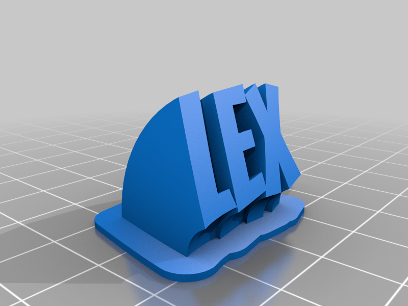 Free 3D file LEX name・3D print design to download・Cults