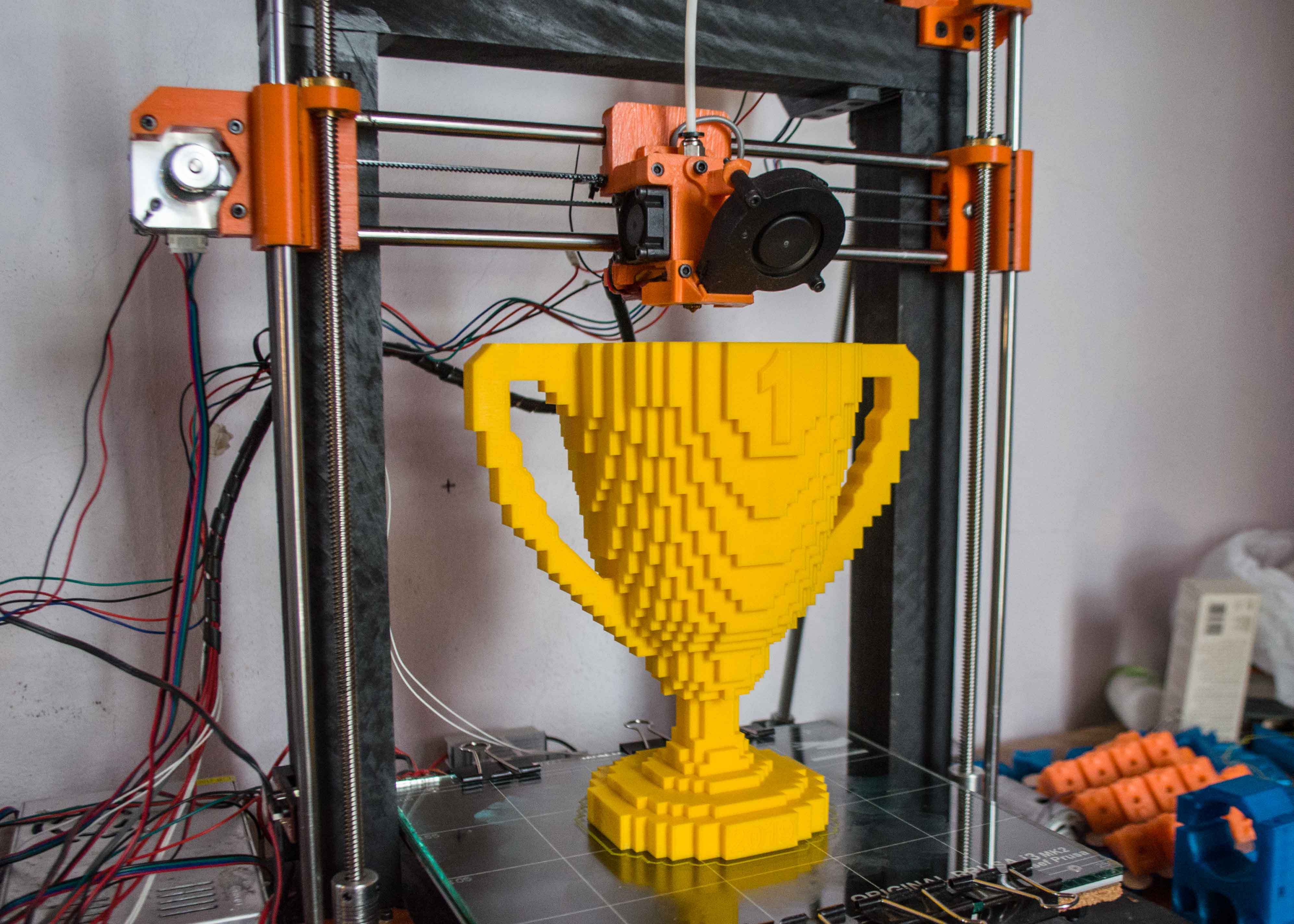 Archivo 3D gratis Pixel Trophy / Trofeo Pixelado・Modelo de impresión 3D ...