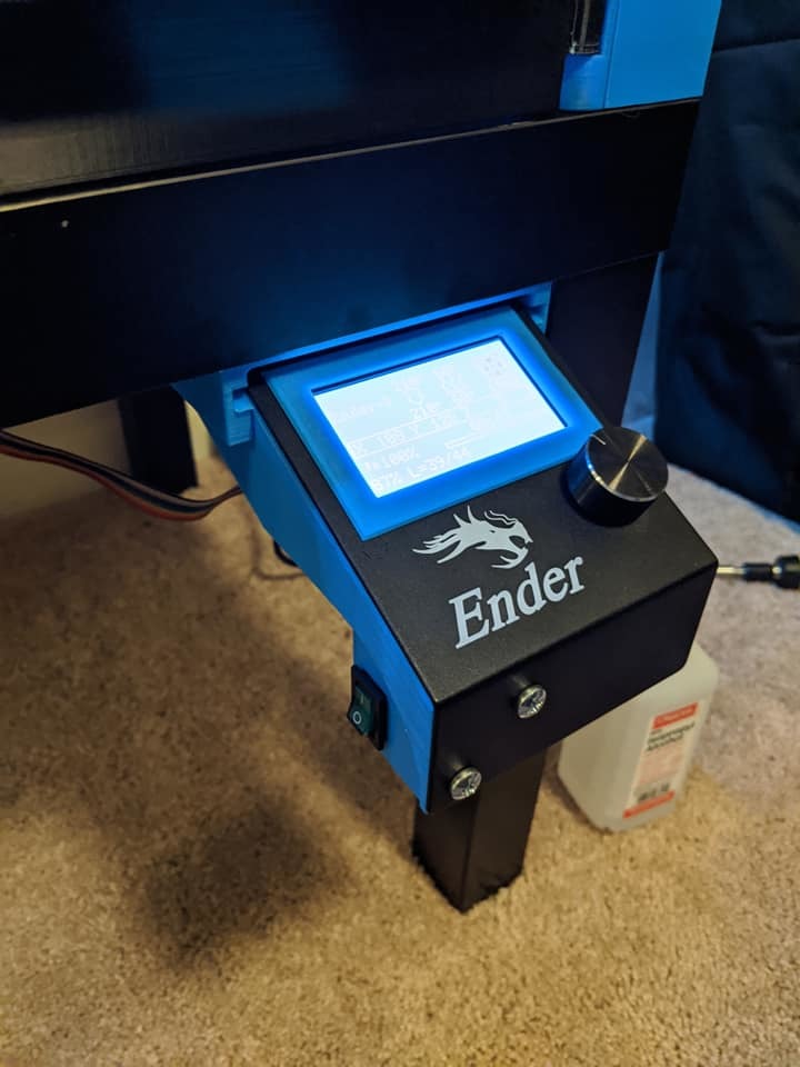 Free 3D file Sliding Ender 3/Pro Mounted LCD Display and Power Switch ...