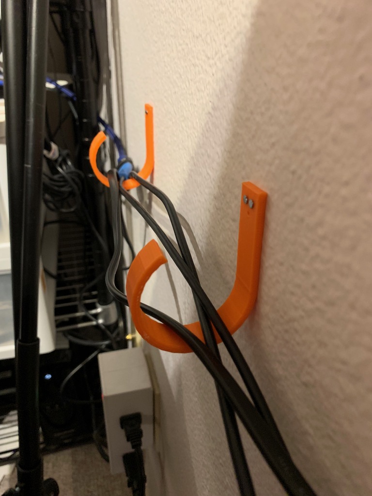 Free 3D file Cable management hook・Design to download and 3D print・Cults