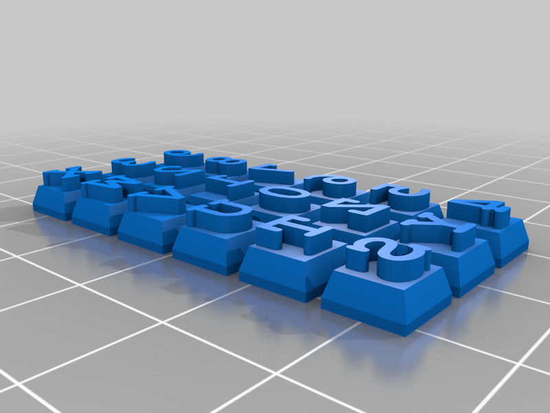 Free 3D file Customisable Letters Stamp Set without holder and jig ...