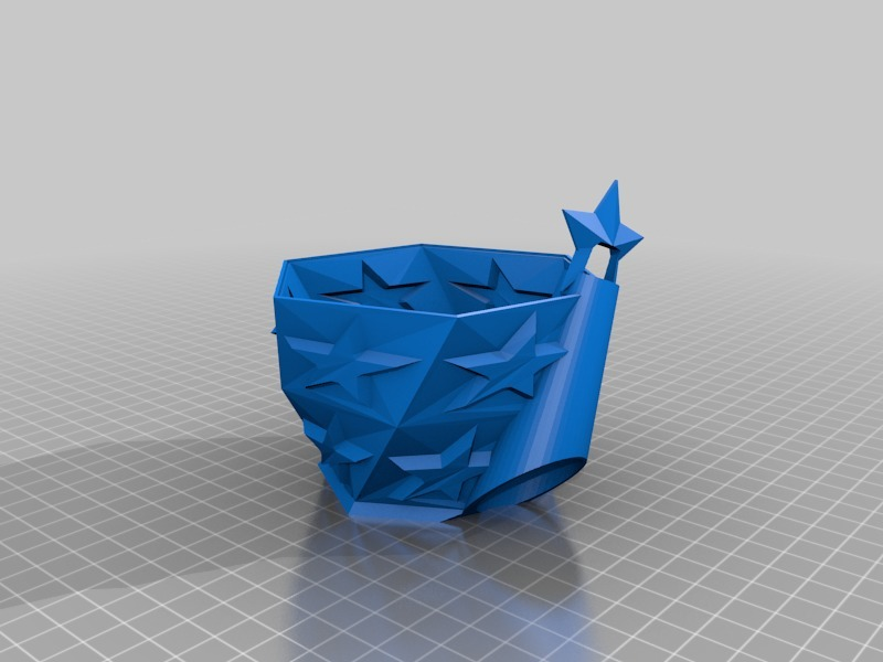 Free 3D file Rechargeable LED Star Planter・3D printable object to ...