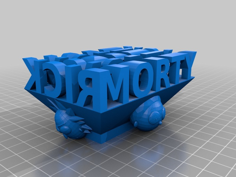 Free 3D file Rick and Morty Text and Faces・3D printing idea to download ...