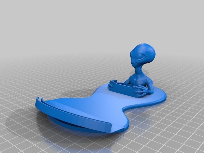 Free 3D file Alien Lithopane Display Stand・3D printing idea to download ...