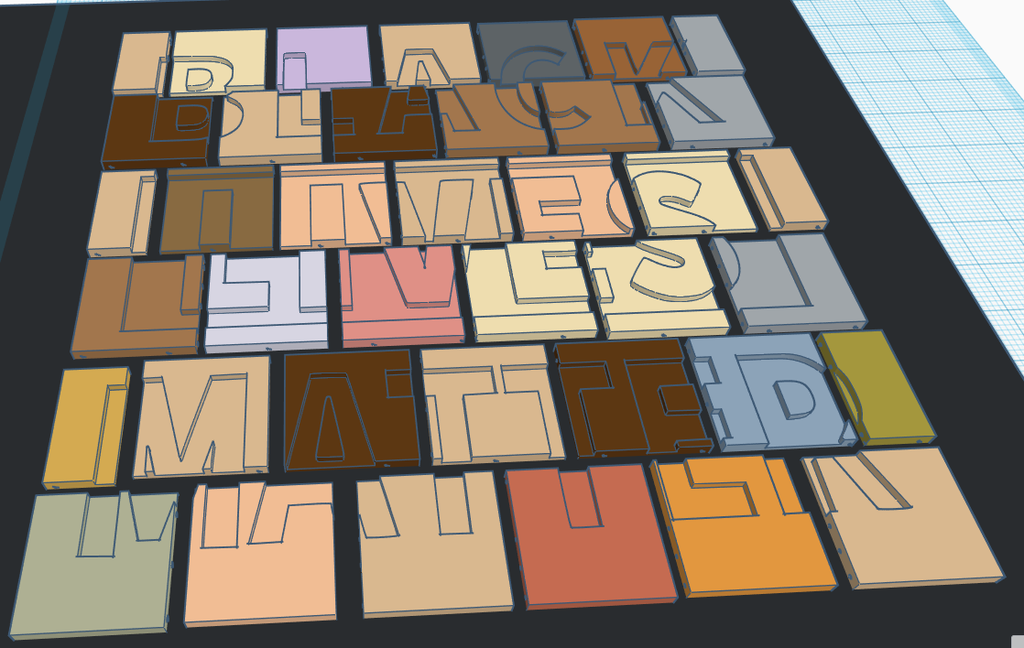 Free 3D file Black Lives Matter Sign - 39 pieces Remix・Design to ...