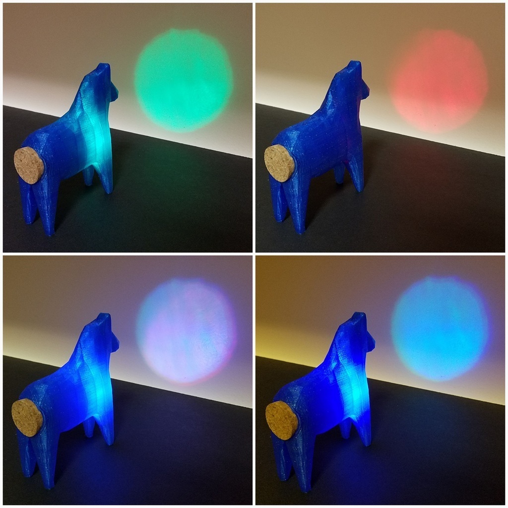 Free 3D file Dala Horse with Rechargeable LED・3D printing model to ...