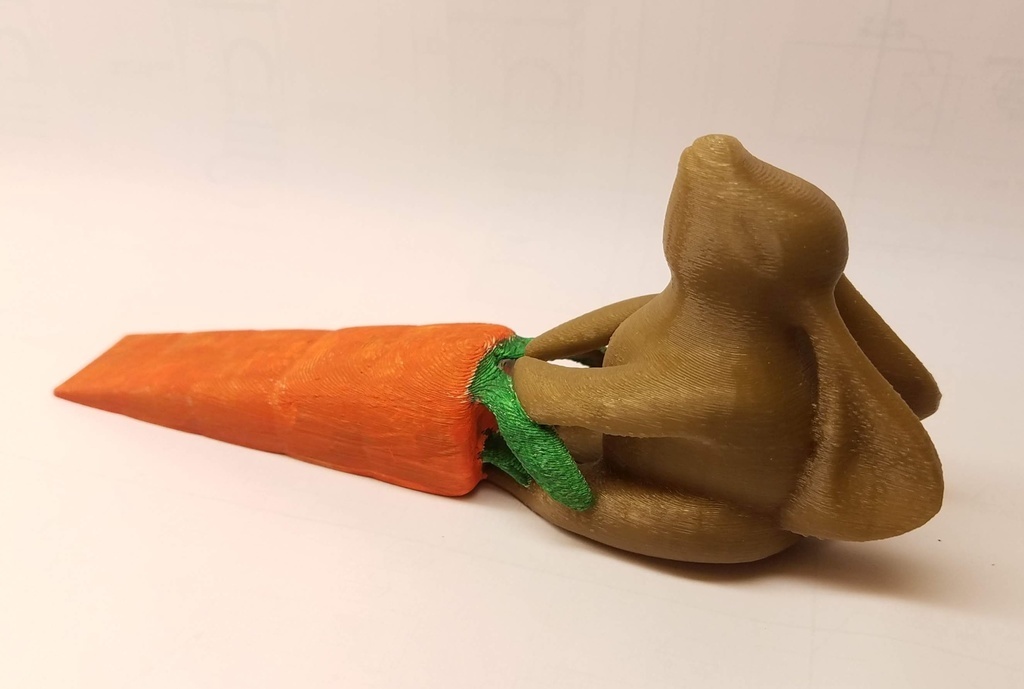 Free 3D file Bunny Rabbit Pulling Carrot Doorstop 🐇・3D print design to ...