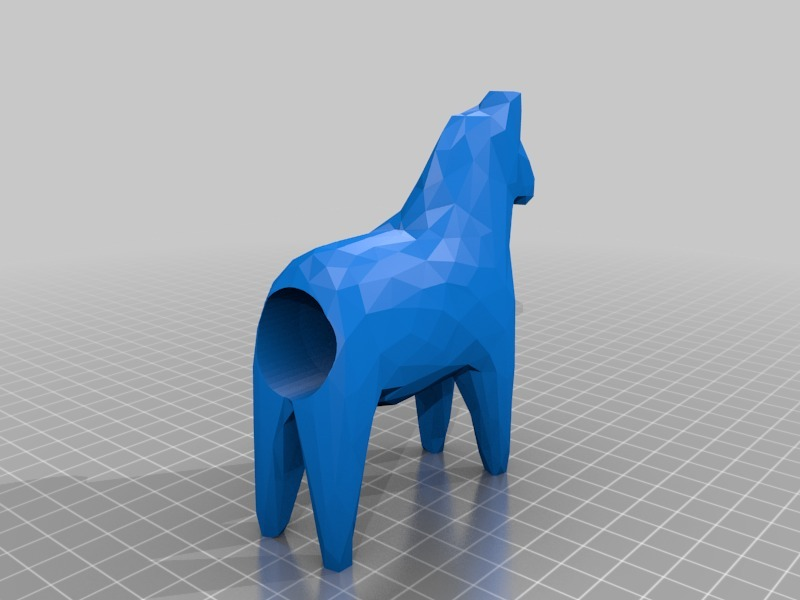 Free 3D file Dala Horse with Rechargeable LED・3D printing model to ...