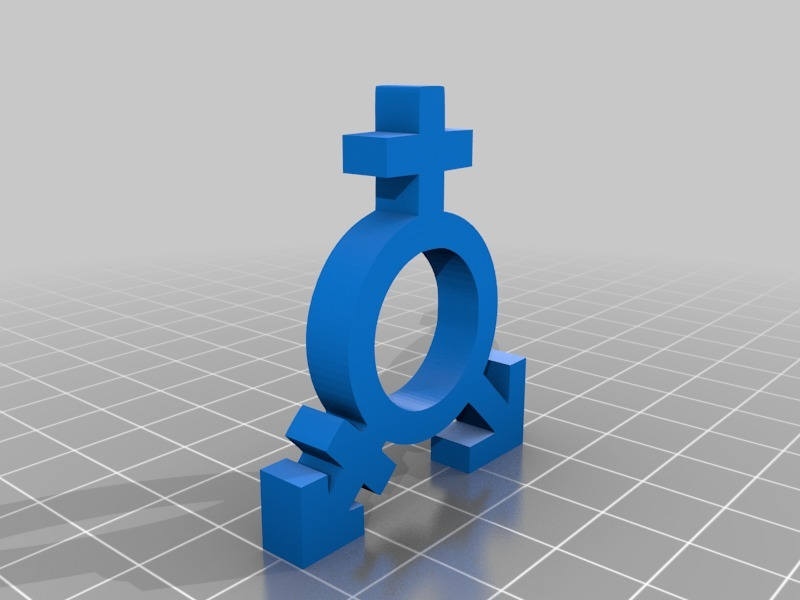 Descargar archivo 3D gratis Transgender Symbol・Modelo para la impresora ...