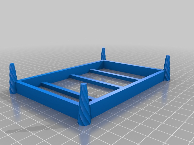 Free 3D file Sponge Bed with Pillows・3D printing model to download・Cults