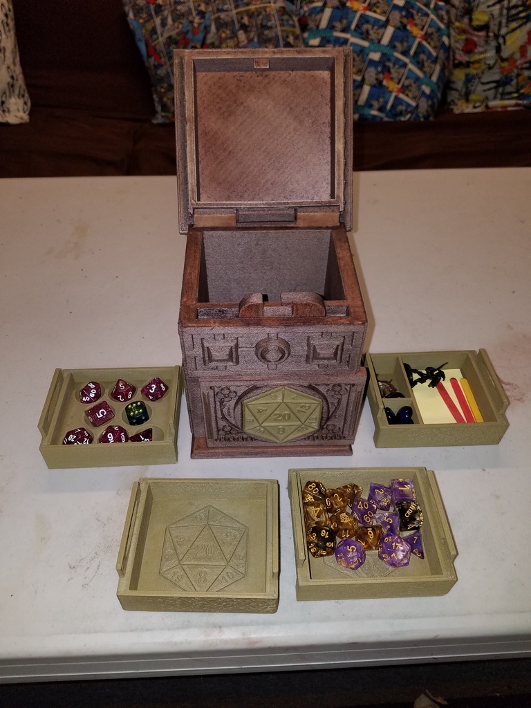 Free 3D file D20 Gaming Box 📦・3D print design to download・Cults