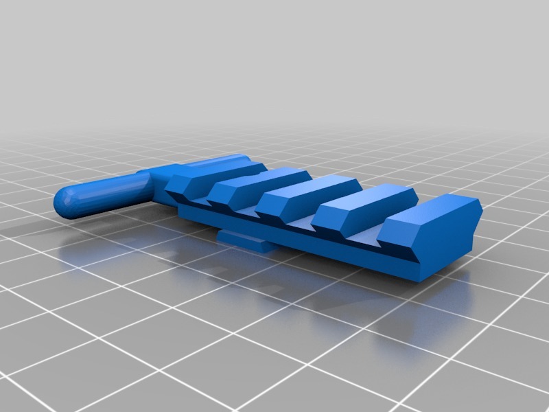 Free 3D file CZ P-09 rearsight picatinny rail 🔫・3D printer model to ...