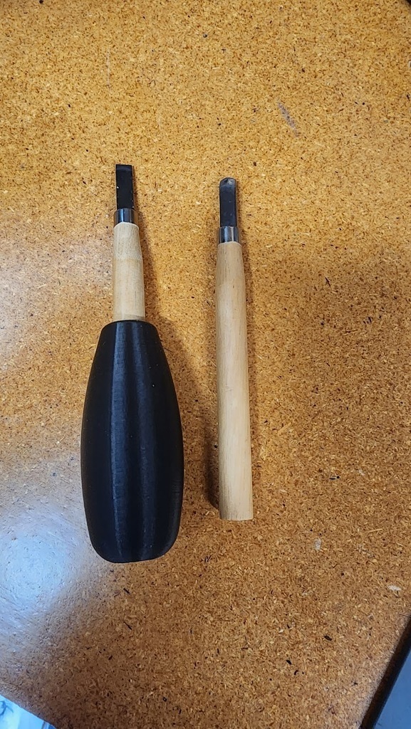 Free 3D file Mini Wood Carving Chisel Ergonomic Grip Handle And Stand 🪵 ...