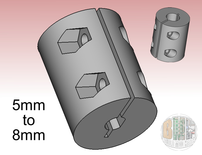 Archivo STL gratuito Acoplamiento del eje Z del motor paso a paso / 775 ...