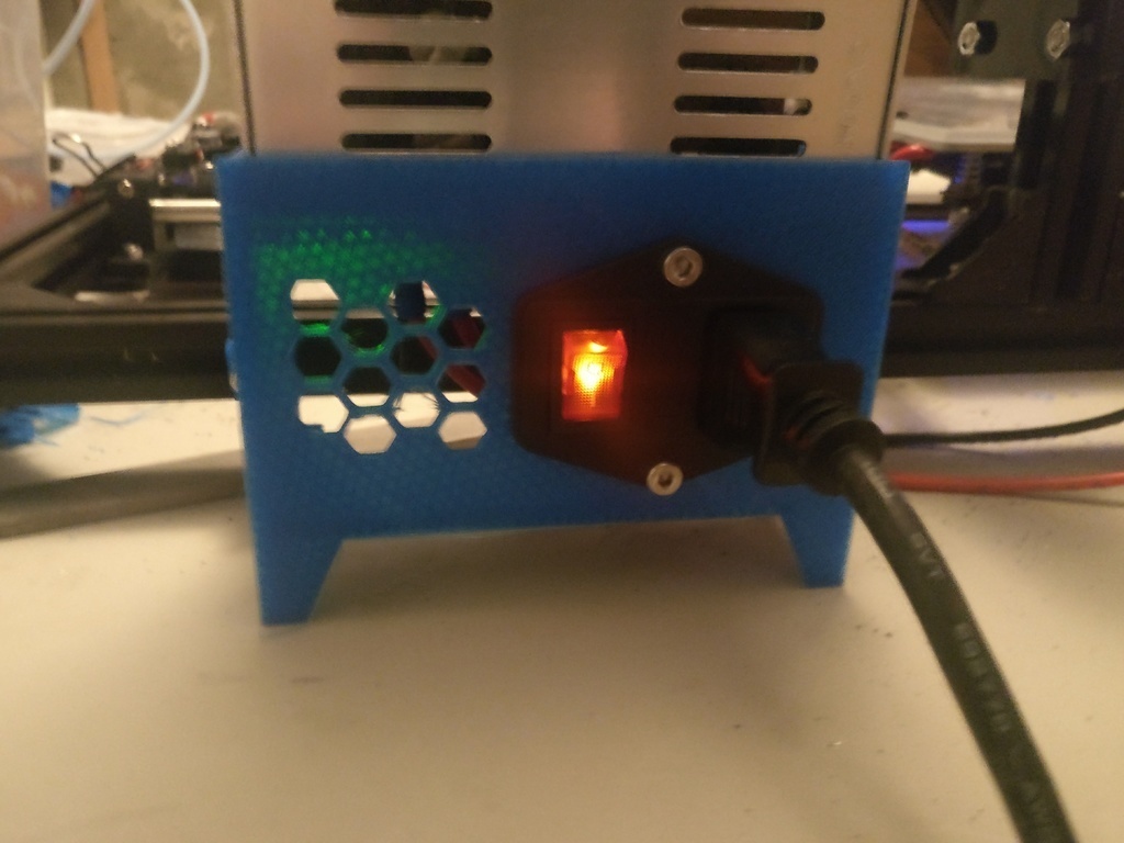 Free 3D file Power Supply cover with switch and mounting tabs・Design to ...