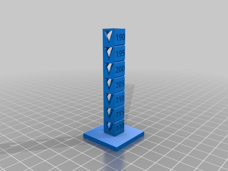 Free 3D file PLA_Temp_Tower_calibration_220_190・3D printing model to ...