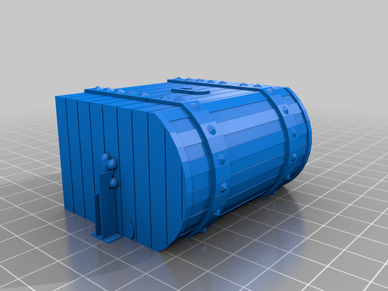 Free 3D file Hinged Chest 🏴‍☠️・Template to download and 3D print・Cults