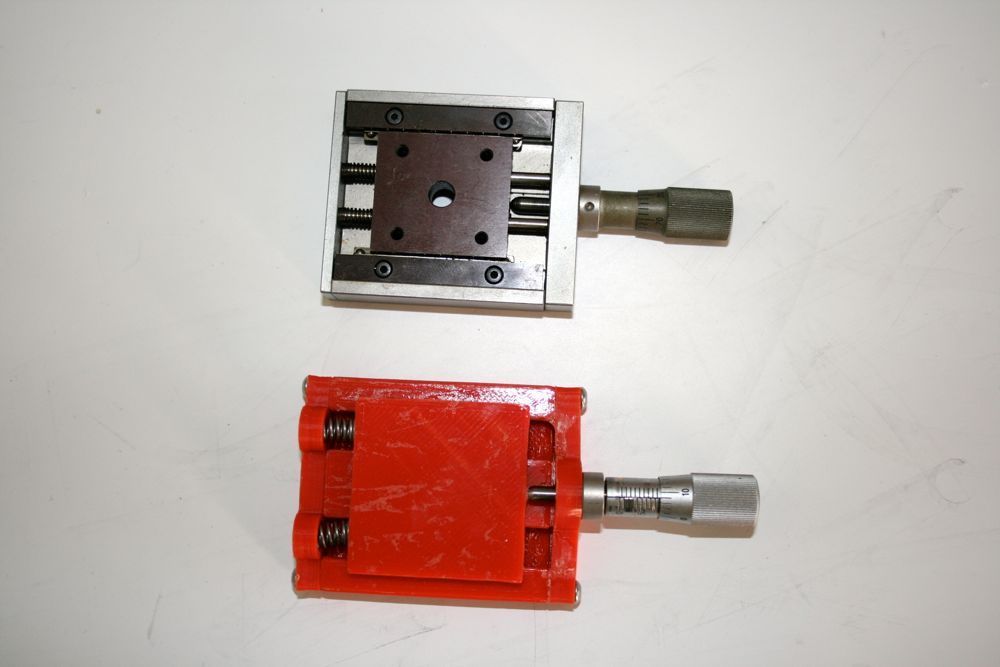 Free 3D file DIY Linear Translational Stage - Micrometer resolution 👽 ...