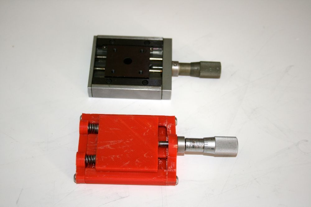 Free 3D file DIY Linear Translational Stage - Micrometer resolution 👽 ...
