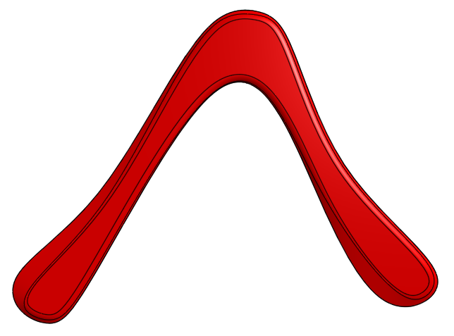 Free 3D file Vee Hook Boomerang・Model to download and 3D print・Cults
