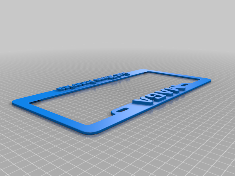 3D file MAGA License Plate Frame・3D printable model to download・Cults