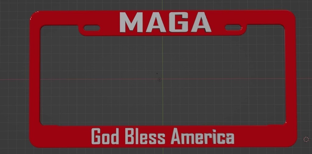 3D file MAGA License Plate Frame・3D printable model to download・Cults