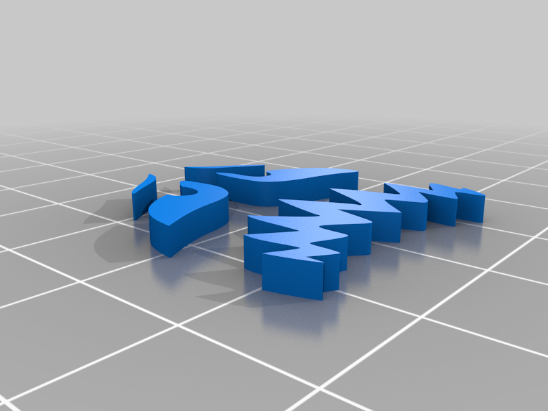 Fichier 3D gratuit Porte-clés Splash 💦・Objet pour impression 3D à ...