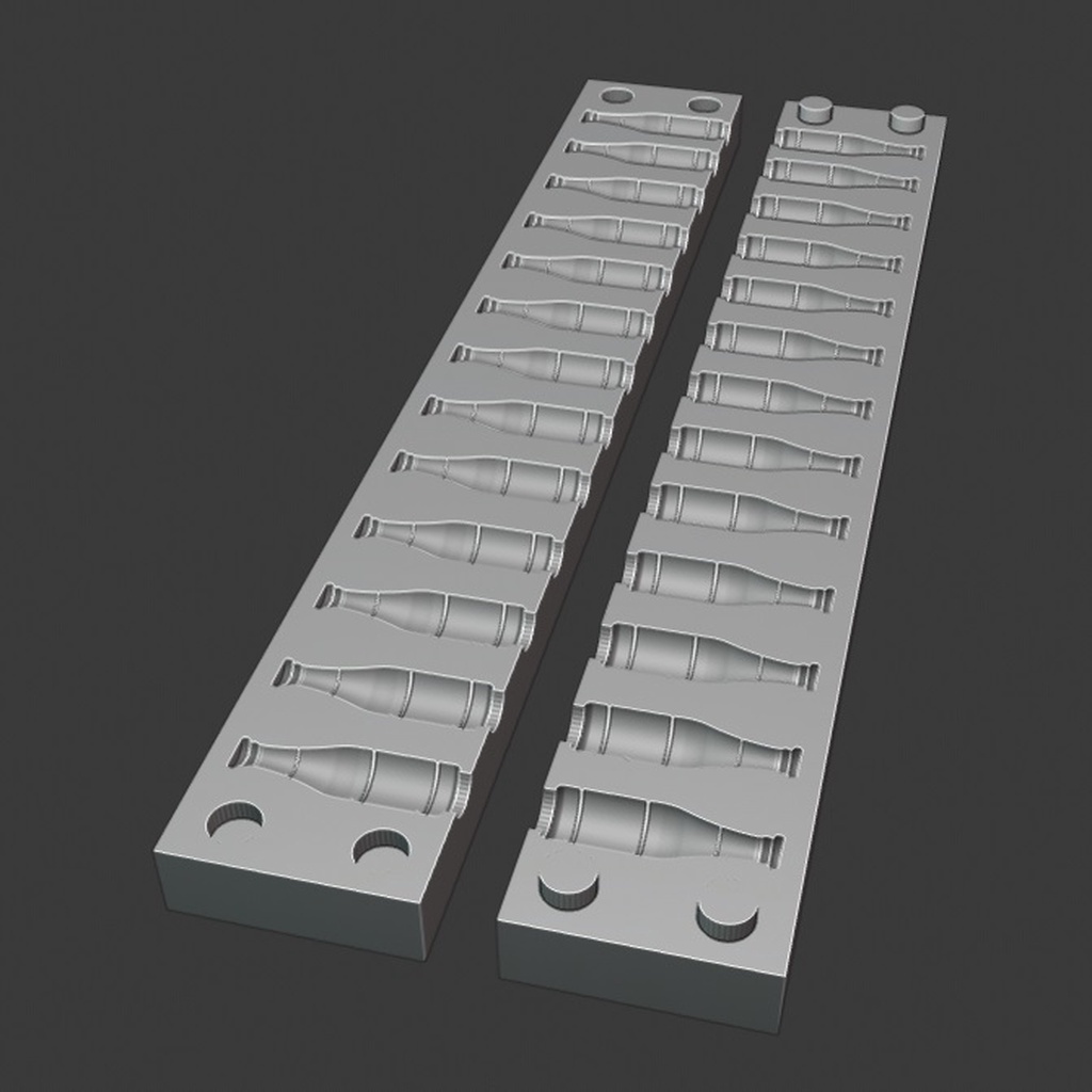 Free 3D file Bottle Mold 🍾・Template to download and 3D print・Cults