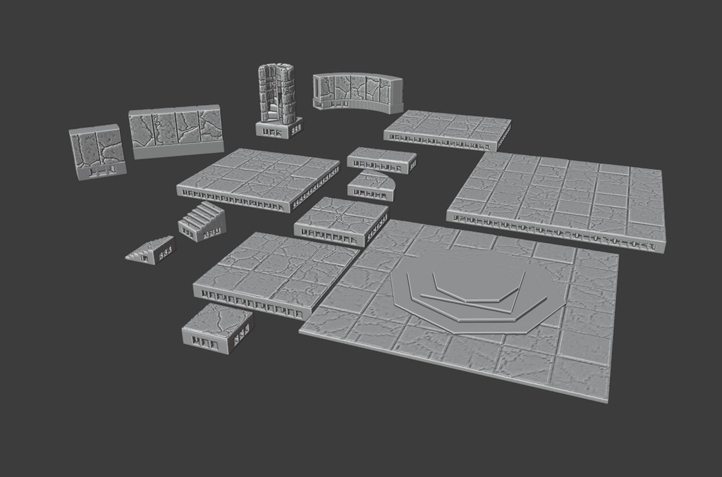 Free 3D file openLOCK compatible Tile set 🎲・3D printing model to ...