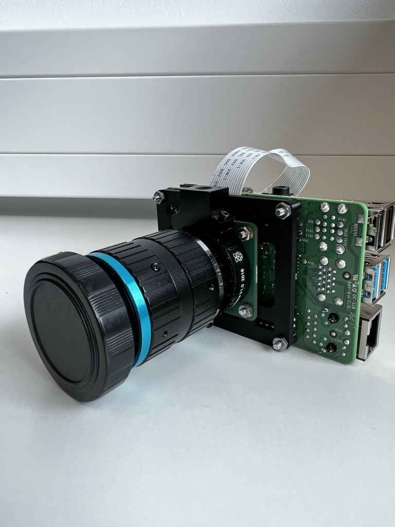 Archivo 3D gratuito Raspberry Pi 4 HQ Cámara Esqueleto de montaje ...