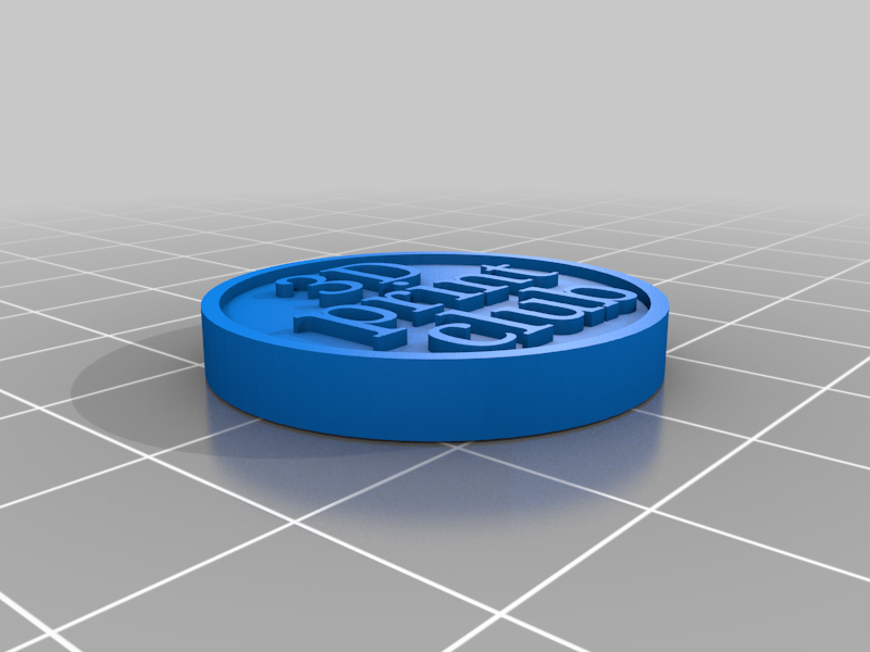 Free 3D file 3D printing club commemorative coin・3D printing idea to ...