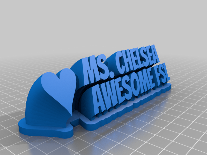 Free 3D file Miss Chelsea 🏢・3D printer design to download・Cults