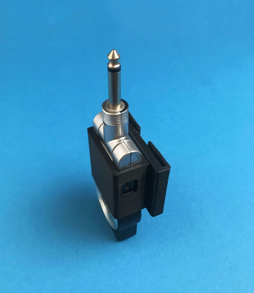 Free STL file Belt Clip For Rowin Golden Plug WS-20 Wireless Guitar ...