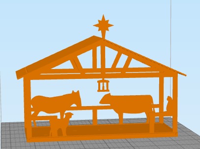 Free 3D file Pesebre / Nativity Scene Stable・3D printing design to download・Cults