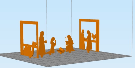 Free 3D file Pesebre / Nativity Scene Stable・3D printing design to download・Cults