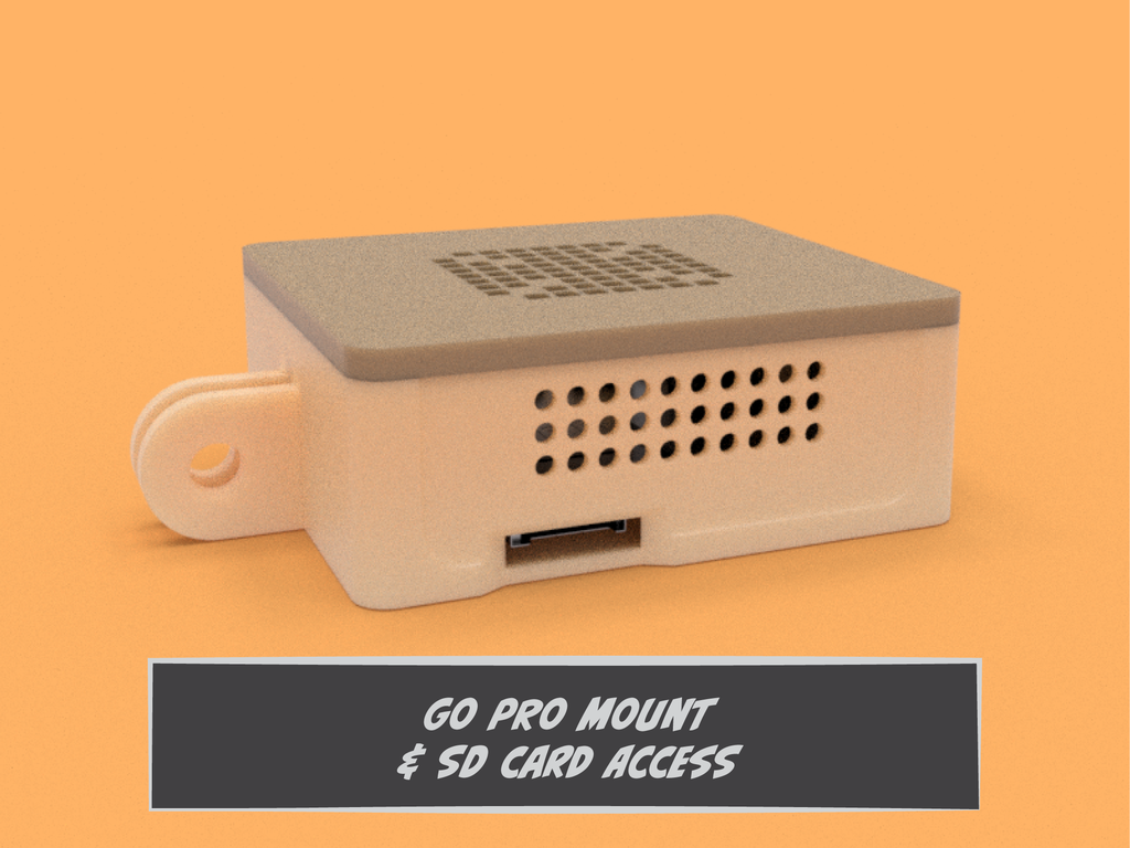 Free STL file Orange Pi Zero2 Case with GoPro Mount・3D printing idea to ...