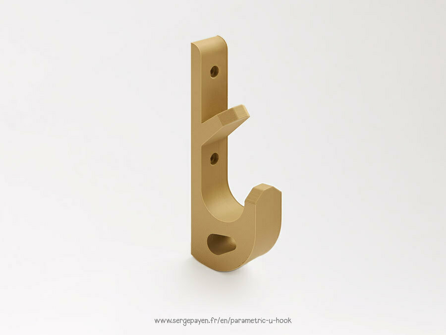 Fichier 3D gratuit Crochet en U personnalisable・Objet imprimable en 3D ...