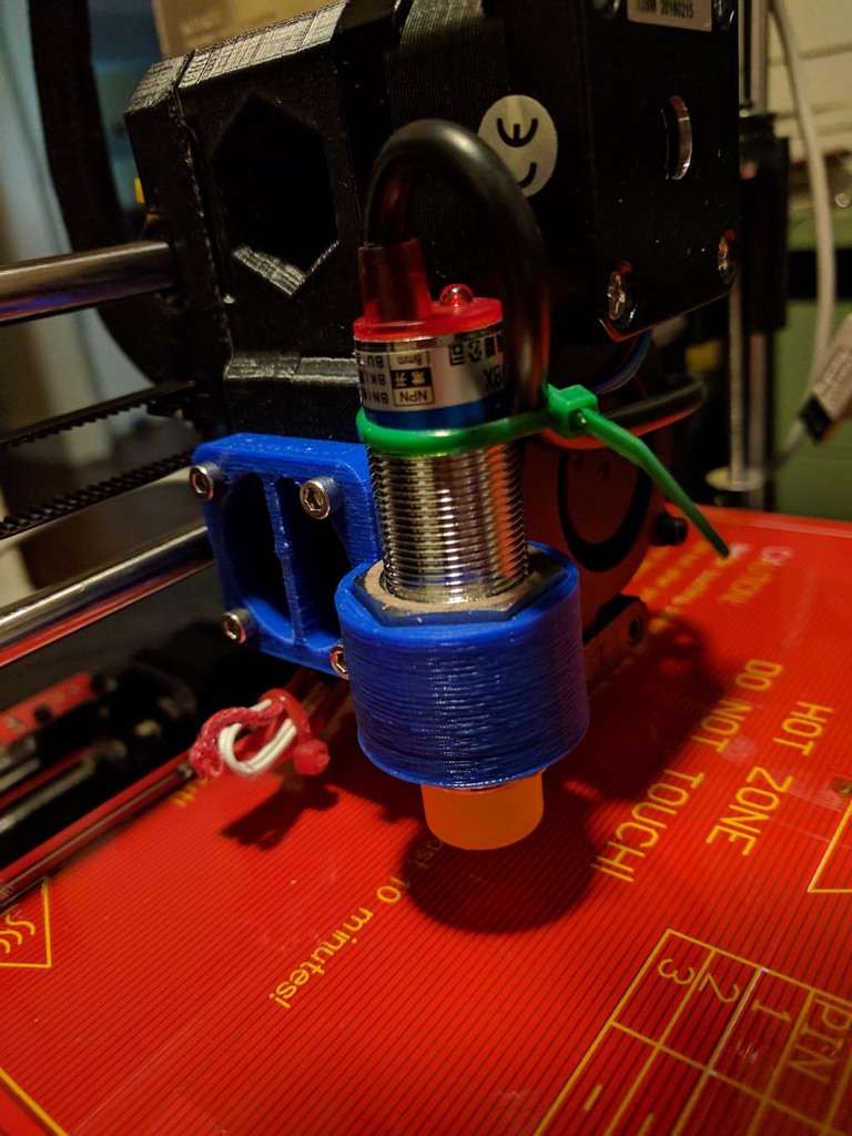 Free 3D file 18mm inductive probe mount for Prusa I3 clone 🔧・3D print ...